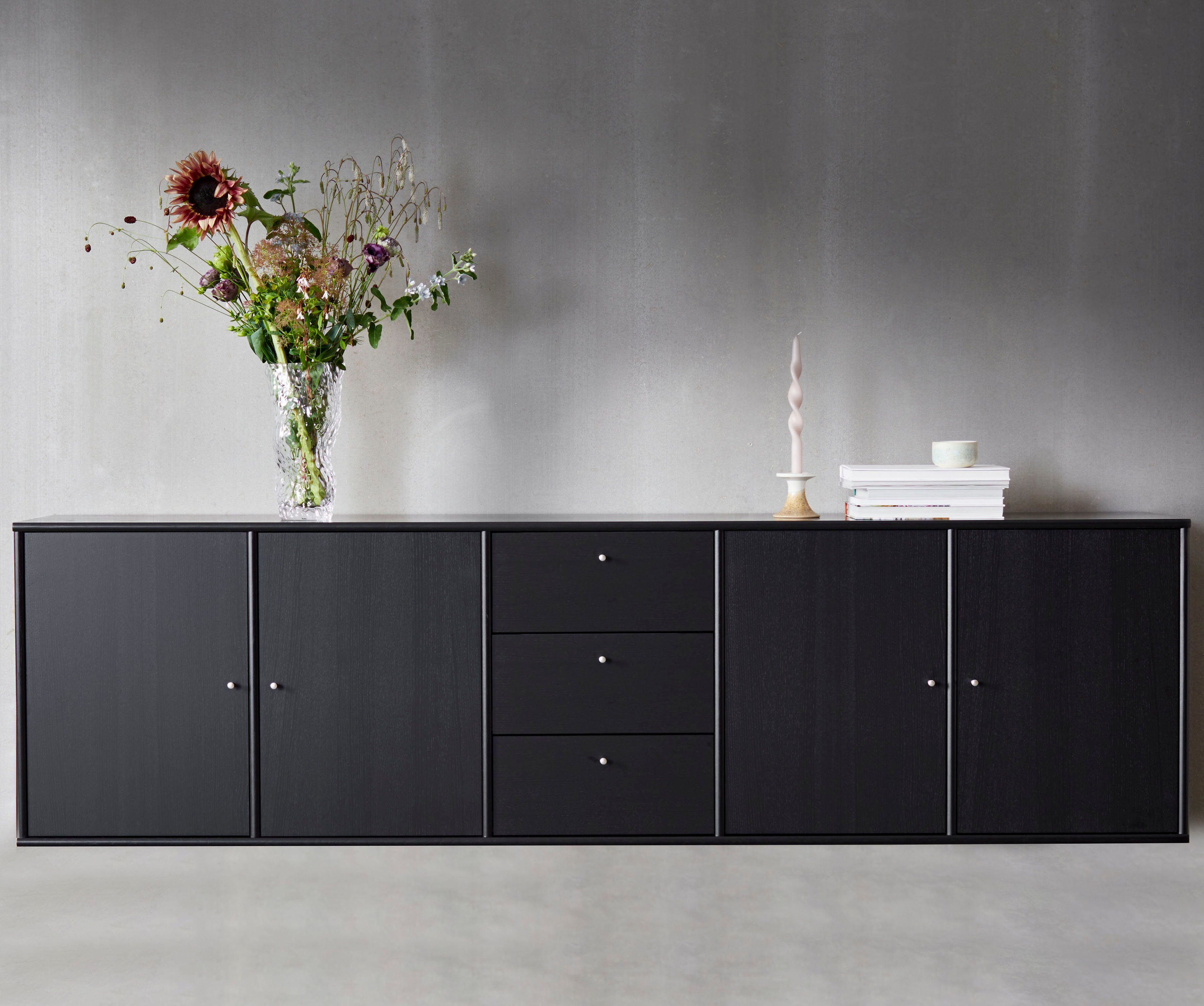 Hammel Furniture Sideboard Mistral Mit Vier Türen Und Drei